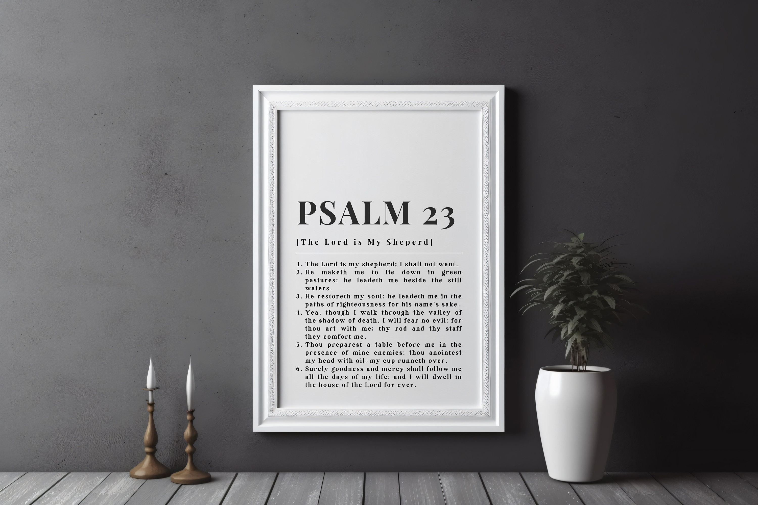 Psalm 23 the Lord is My Shepherd Psalm 23 Definition Wall - Etsy