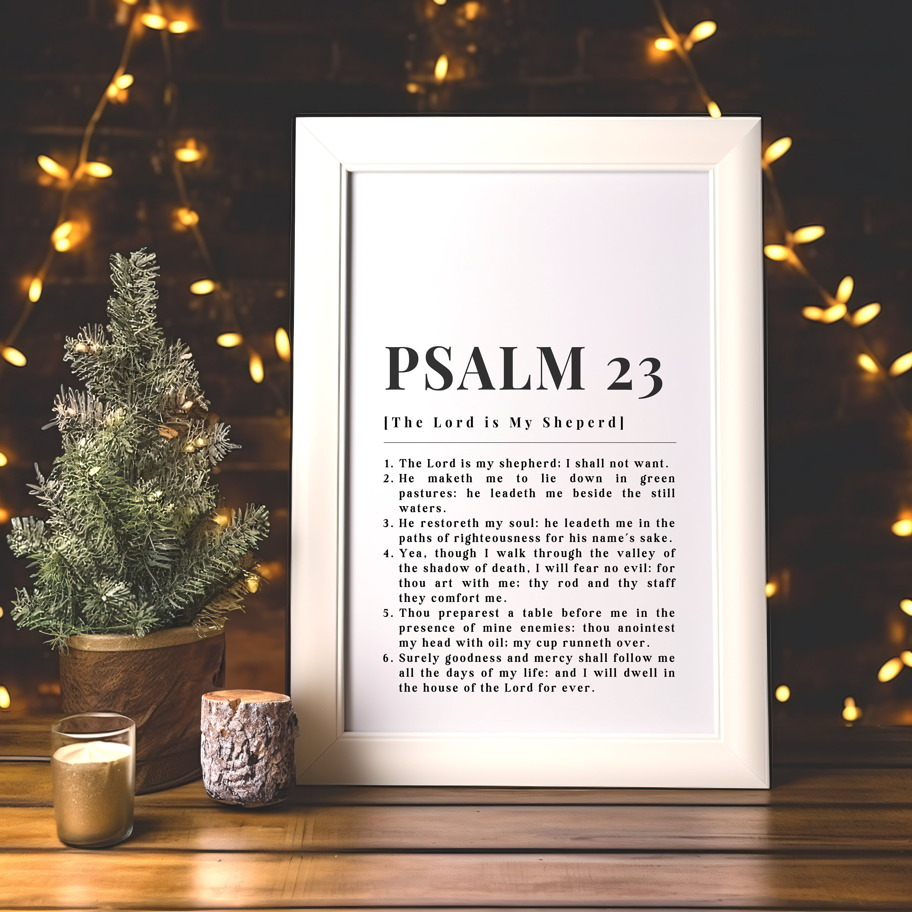Psalm 23 the Lord is My Shepherd Psalm 23 Definition Wall - Etsy