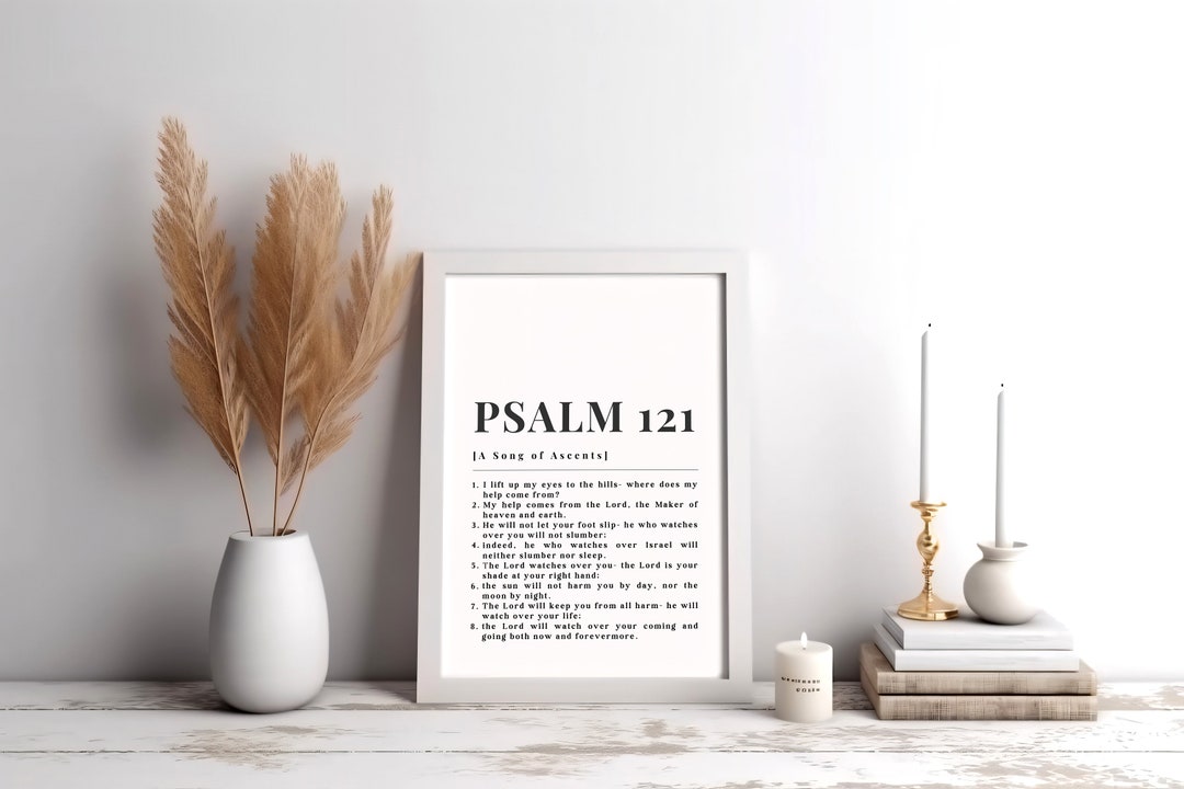 Psalm 121 A Song of Ascents Psalm 121 Definition Wall Art - Etsy