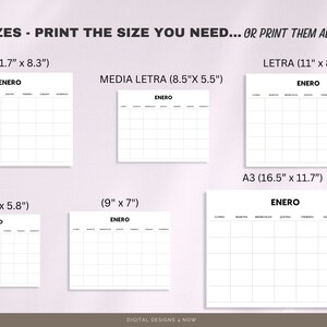 Calendario Perpetuo Español | Spanish Perpetual Calendar | Calendario ...