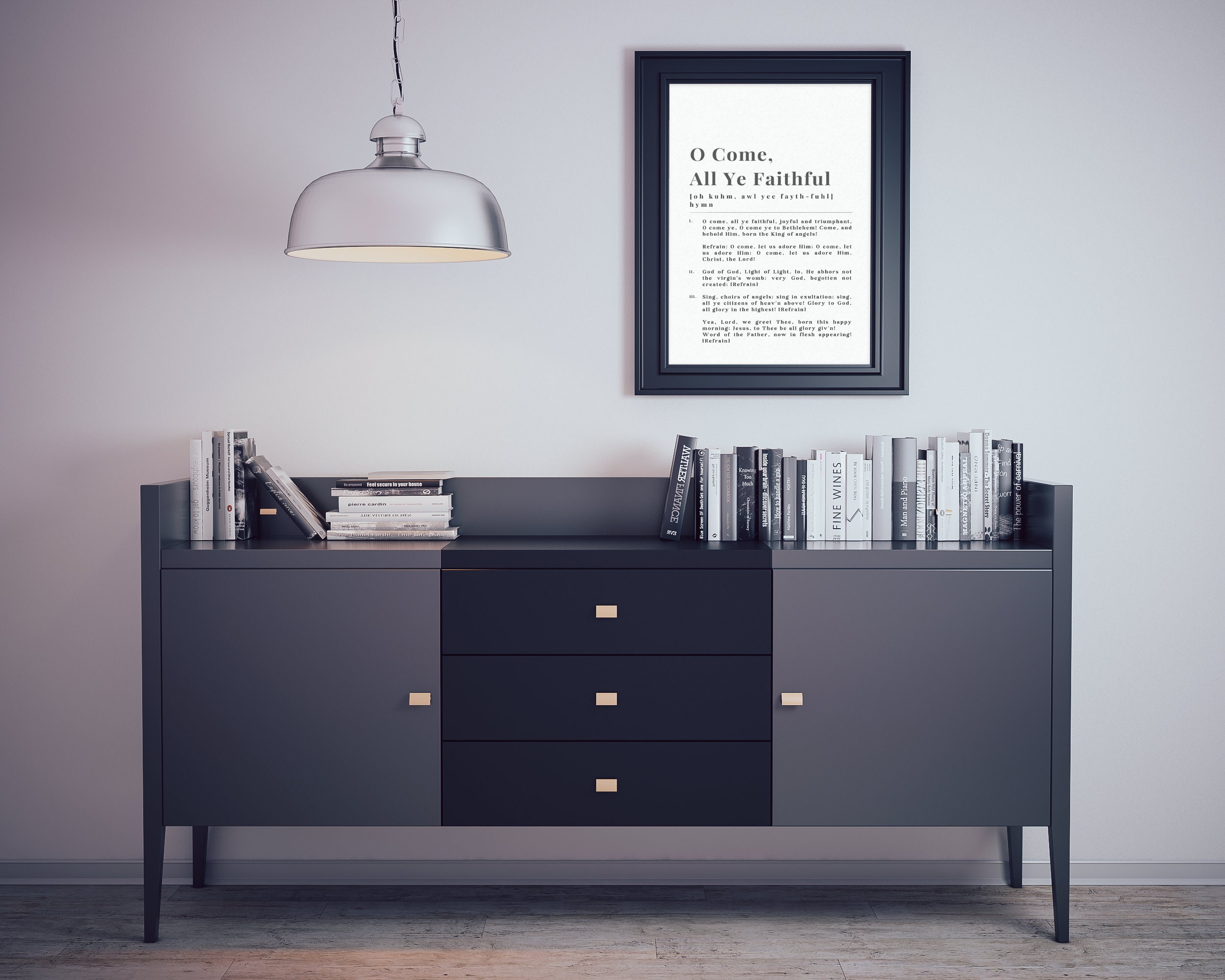 Classic Hymn Definition Printable 'O Come All Ye - Etsy