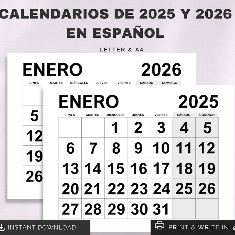 Spanish Birthday Calendar - Etsy