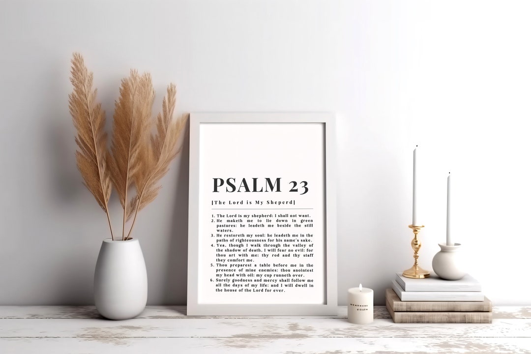 Psalm 23 the Lord is My Shepherd Psalm 23 Definition Wall - Etsy