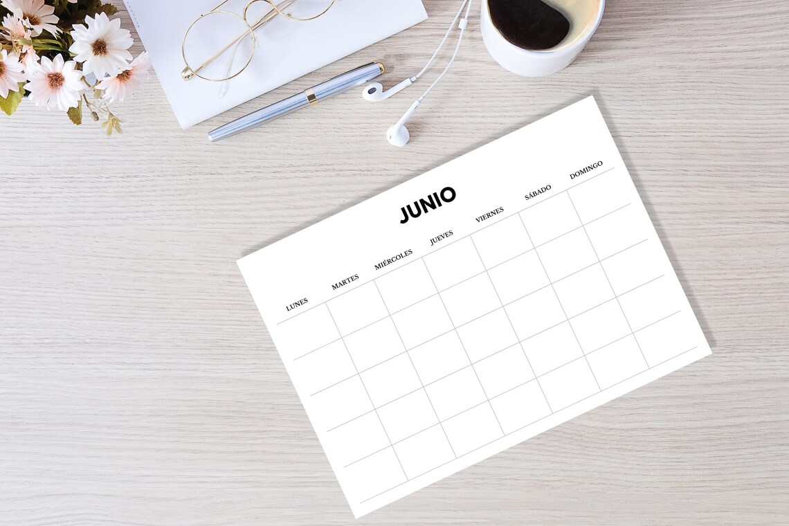 Calendario Perpetuo Español Spanish Perpetual Calendar Calendario Sin ...