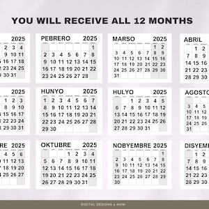 Kalendaryo Ng 2025 at 2026 Sa Tagalog | Printable 2025, 2026 Filipino ...