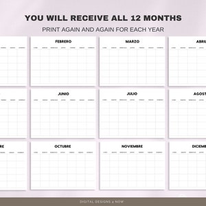 Calendario Perpetuo Español | Spanish Perpetual Calendar | Calendario ...