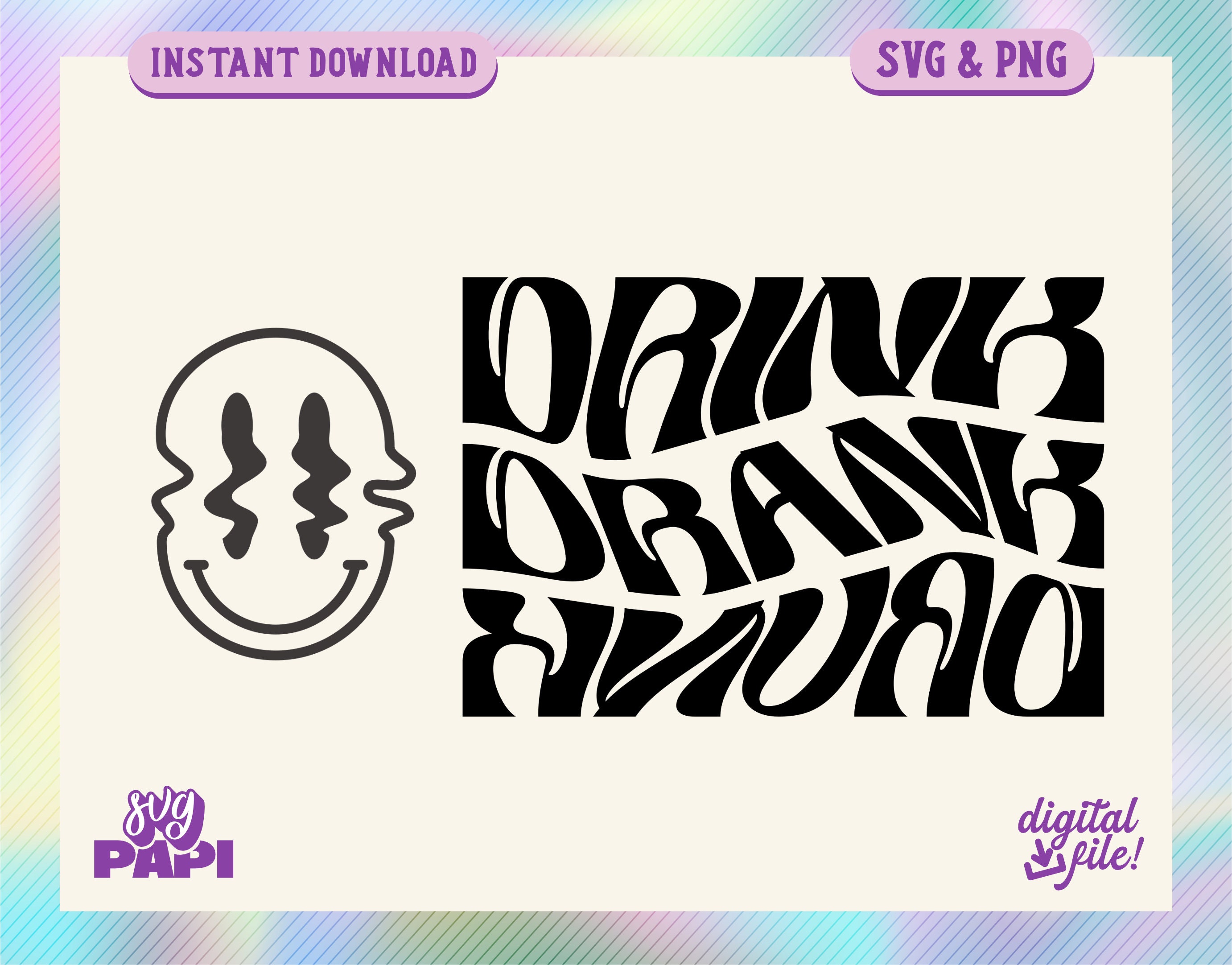 Drink Drank Drunk Svg Wavy Tipsy Alcohol Svg Funny Drinking Svg Files ...