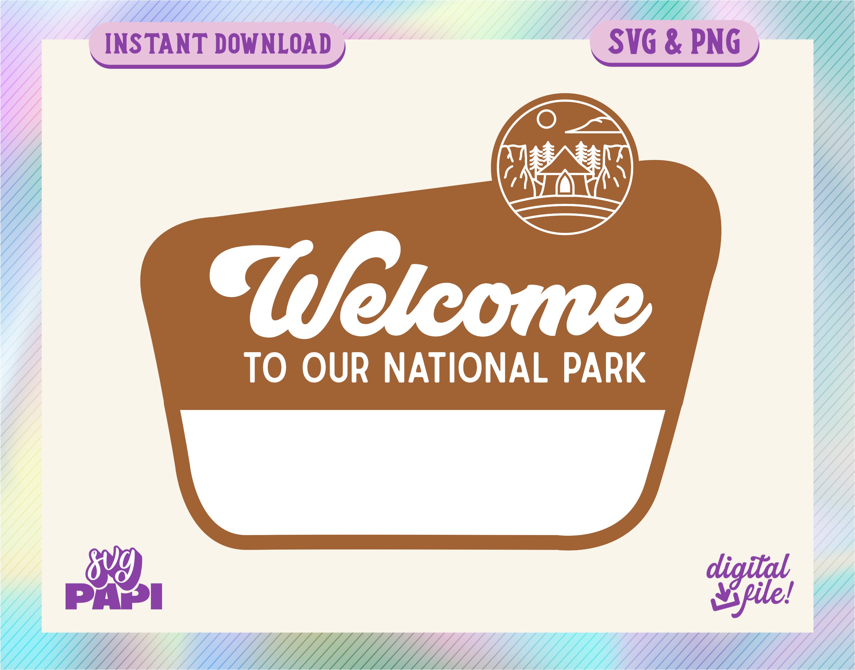 Customizable National Park Sign, National Parks Sign Outlines, National ...