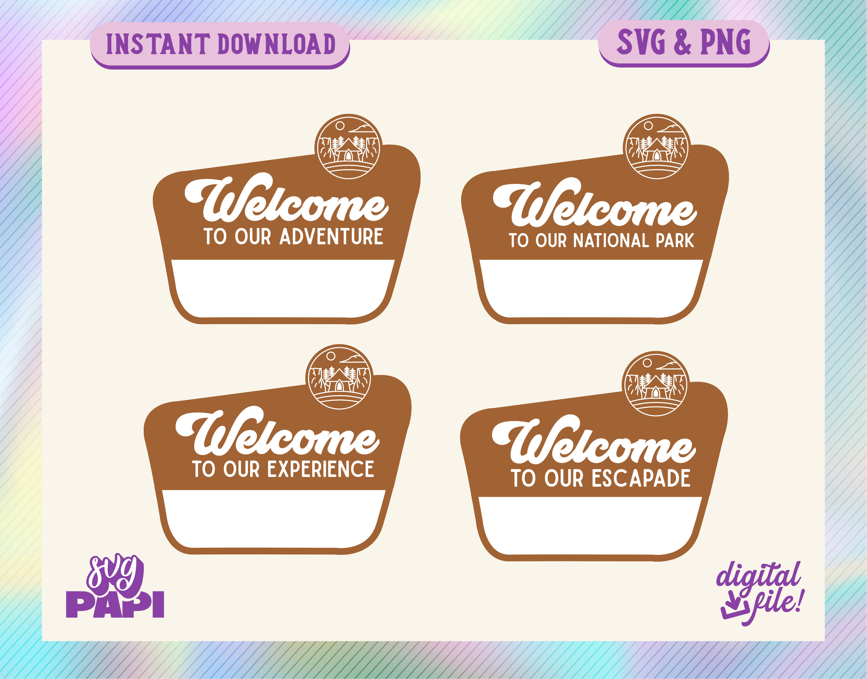 Customizable National Park Sign, National Parks Sign Outlines, National ...