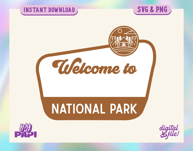 Customizable National Park Sign, National Parks Sign Outlines, National ...