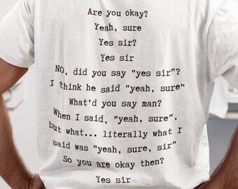 Yes Sir Shirt - Etsy