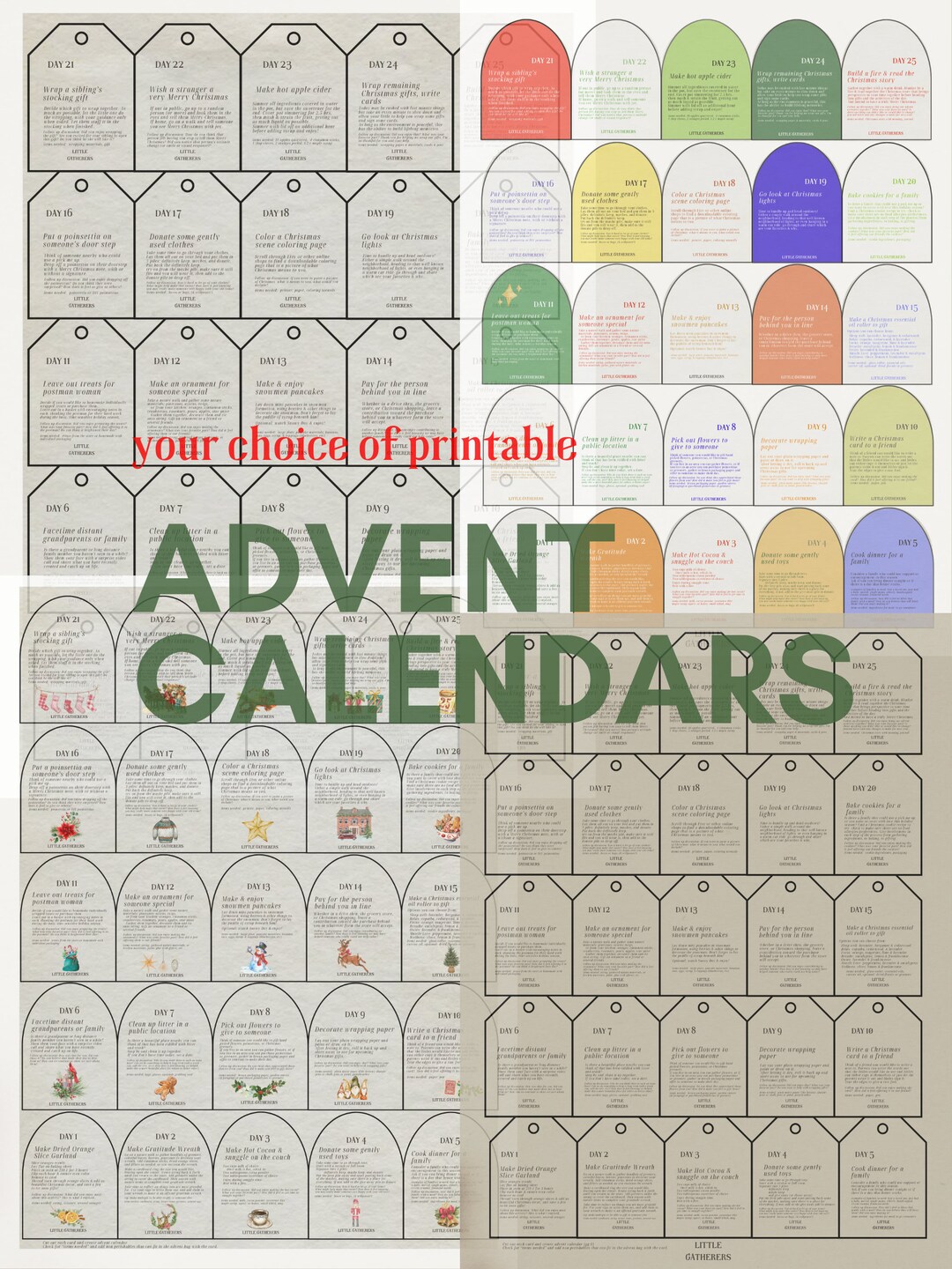 Little Gatherers Nature Based Advent Calendar - Etsy