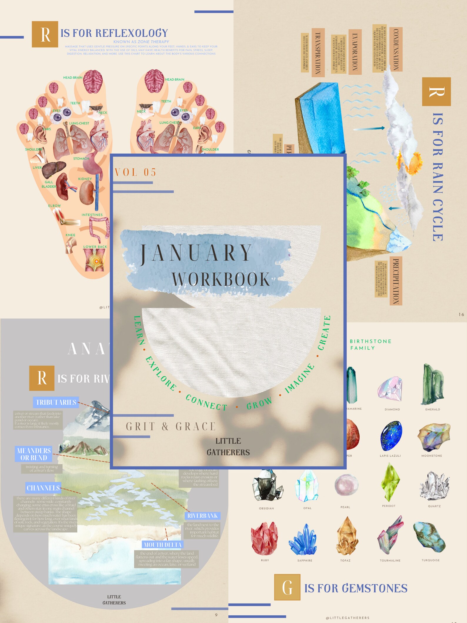 January Preschool Early School Workbook - Etsy