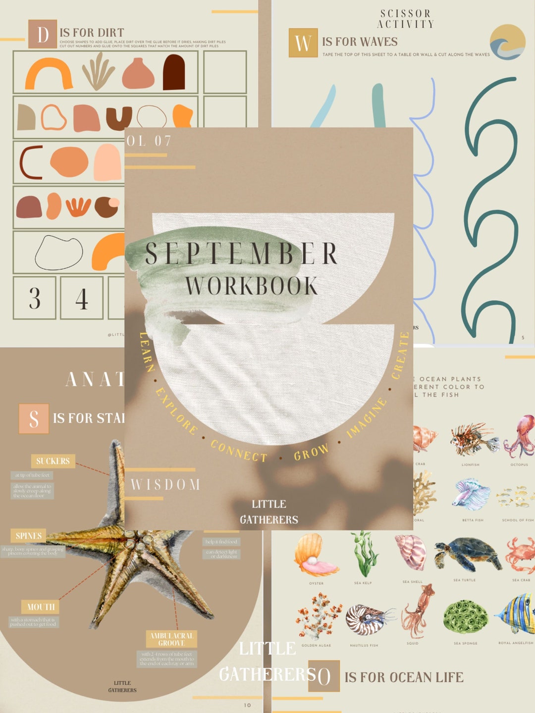 September Preschool Early School Workbook - Etsy