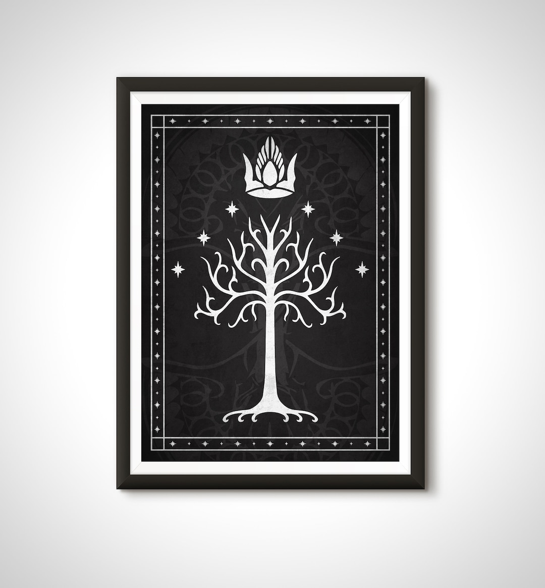 Middle Earth Banner Gondor Movie Poster Lord of the Rings Flag Print ...