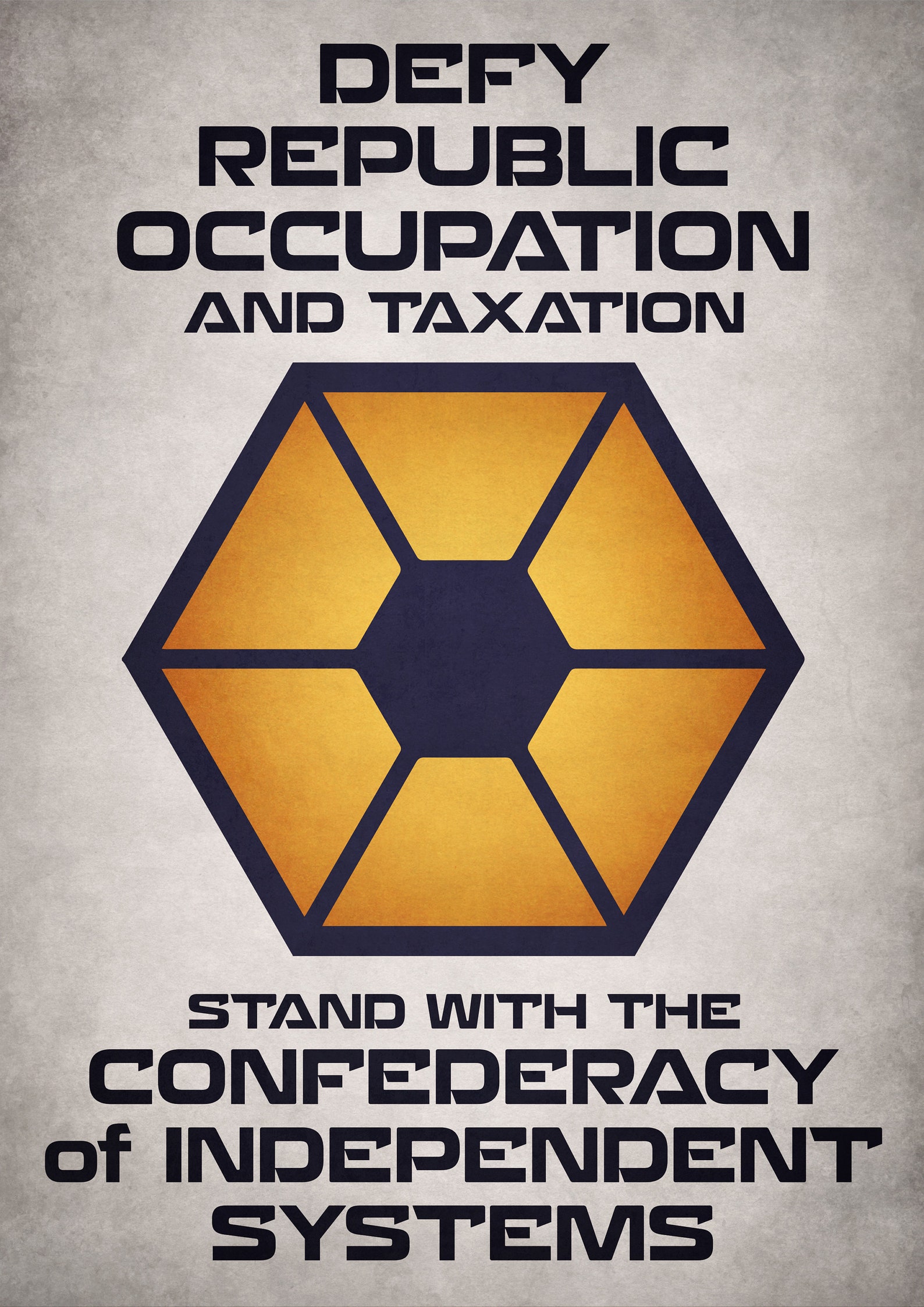 Star Wars Separatist Propaganda Flag Movie Poster Print - Etsy