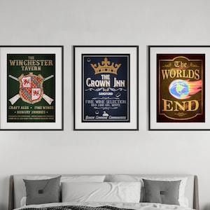 The Winchester Bar Sign Shaun of the Dead Movie Poster Print - Cornetto ...