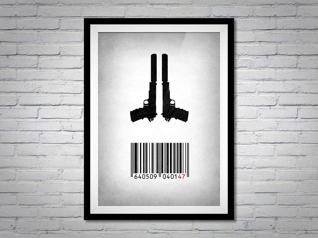 Hitman Agent 47 Game Poster Silverballers Gaming Print Home - Etsy