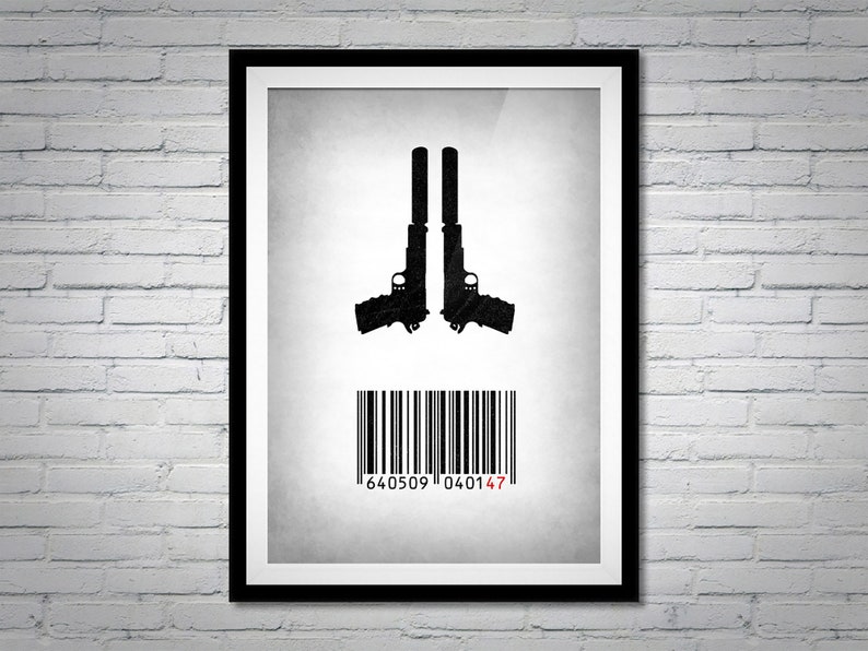 Hitman Agent 47 Game Poster Silverballers Gaming Print Home - Etsy