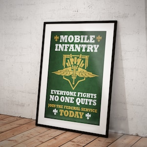 Starship Troopers Movie Poster Mobile Infantry Recruitment Propaganda ...