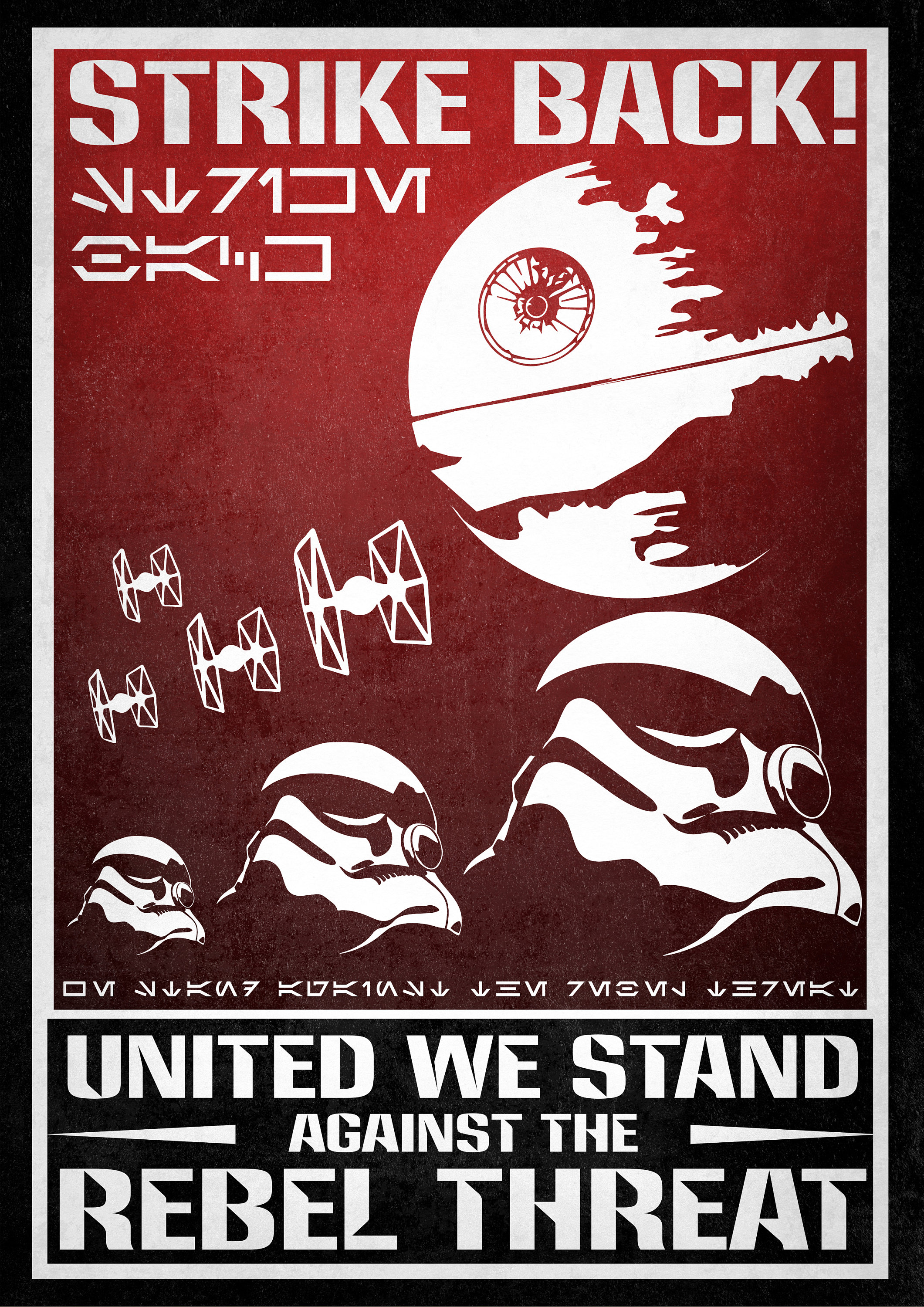Star Wars Movie Poster Galactic Empire Propaganda Stormtrooper - Etsy