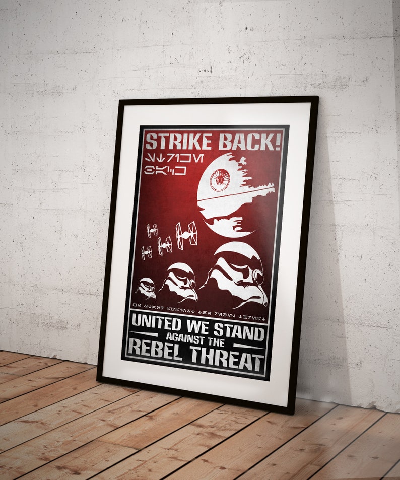 Star Wars Movie Poster Galactic Empire Propaganda Stormtrooper - Etsy