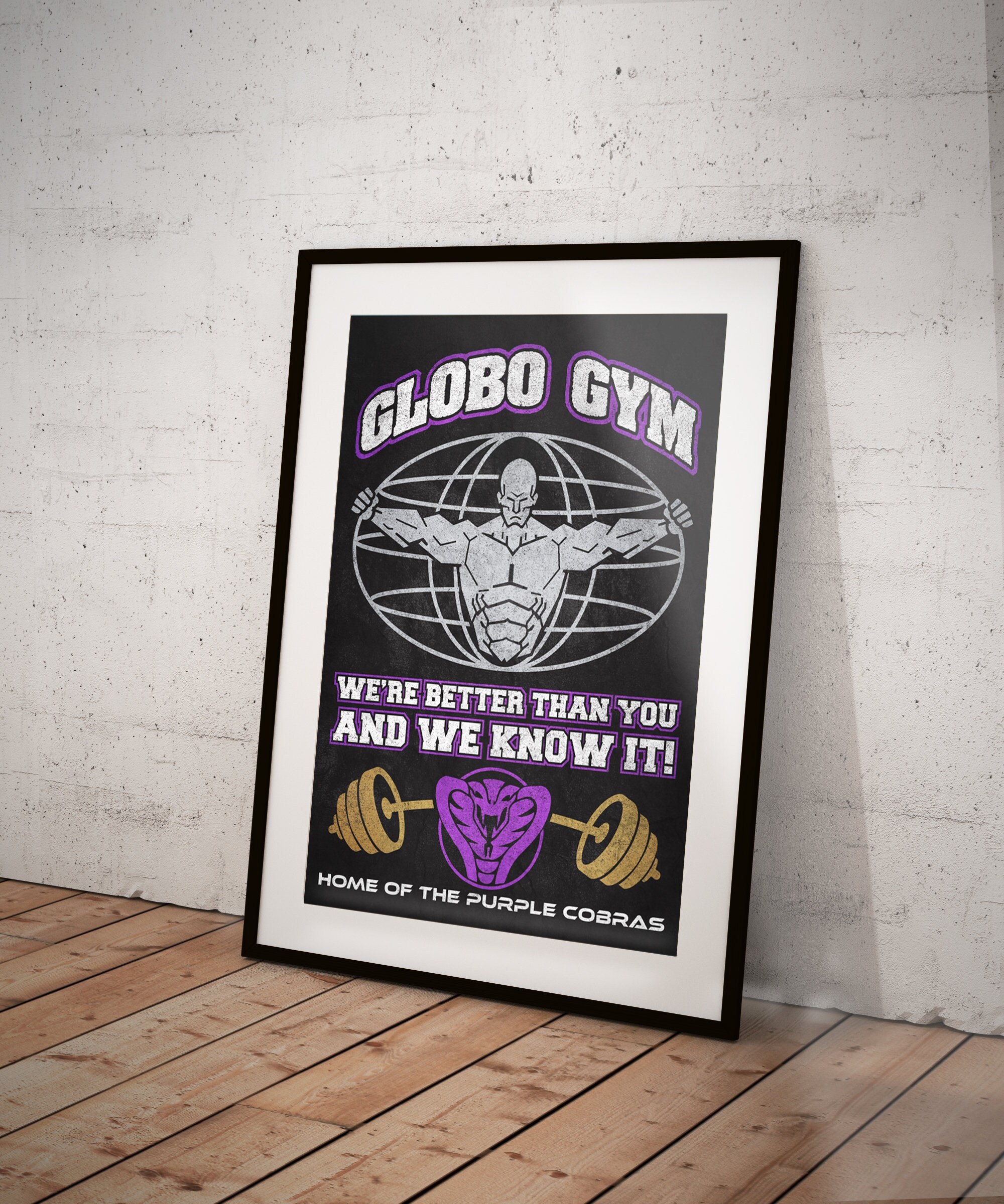 Dodgeball Movie Poster Globo Gym Print Home Decor Retro Ad - Etsy
