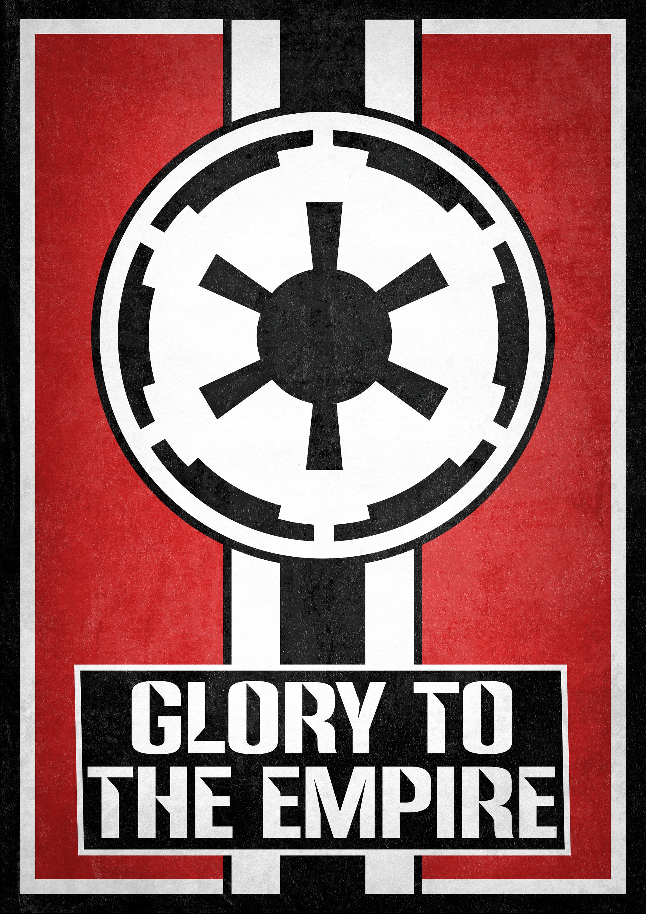 Star Wars Movie Poster Galactic Empire Propaganda Flag Banner - Etsy