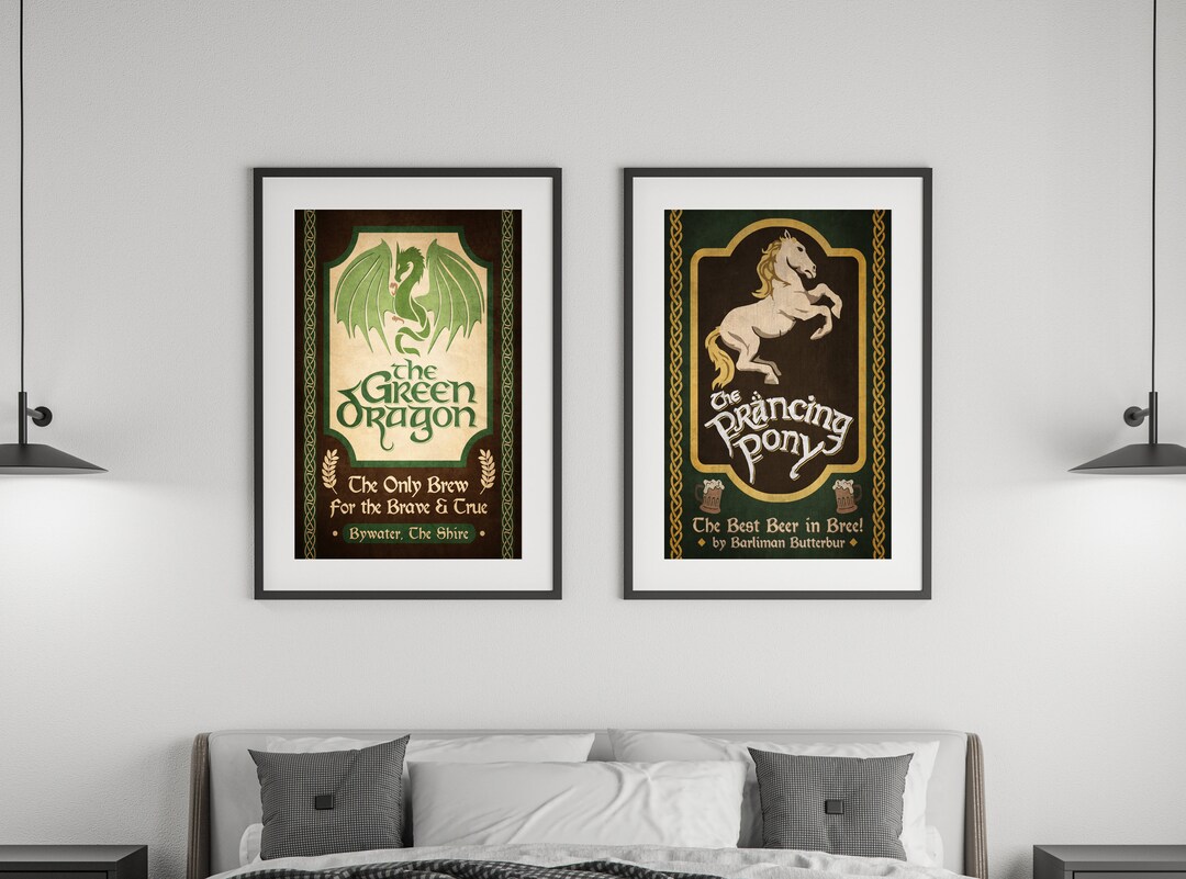 Lord of the Rings Bar Sign Movie Poster Print Collection - Etsy UK