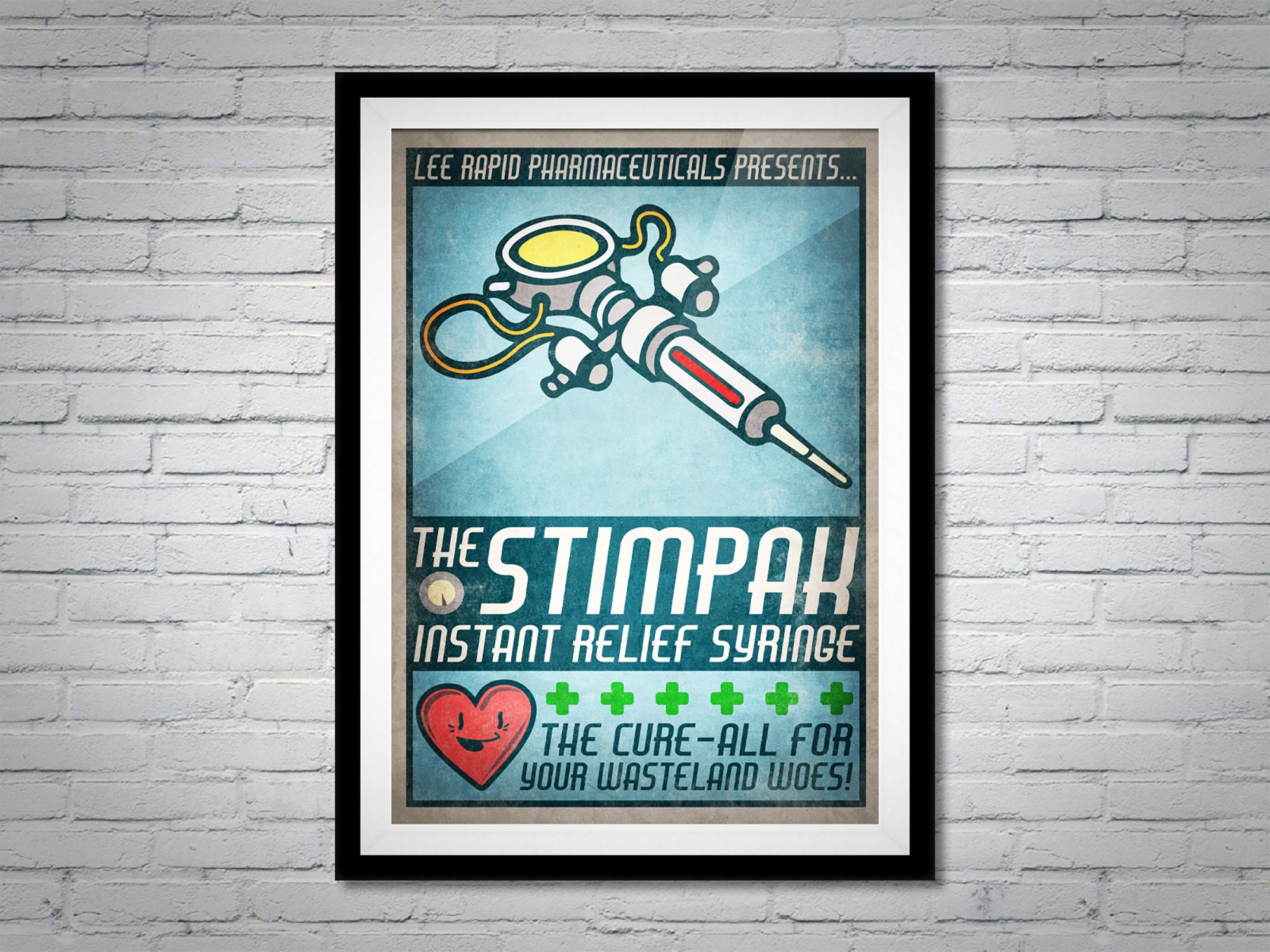Fallout Stimpak Health Advertisement Video Game Poster Print - Etsy UK