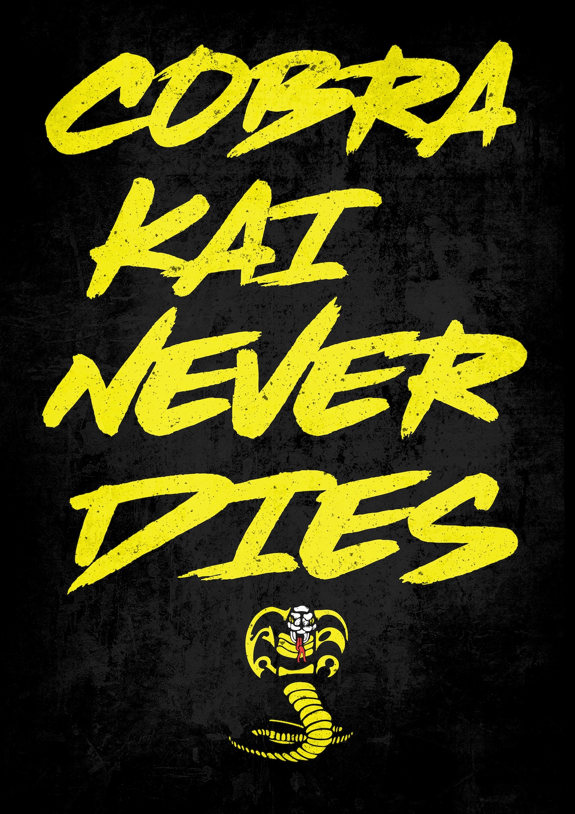 Karate Kid Cobra Kai Motto Movie Poster Print Home Decor - Etsy