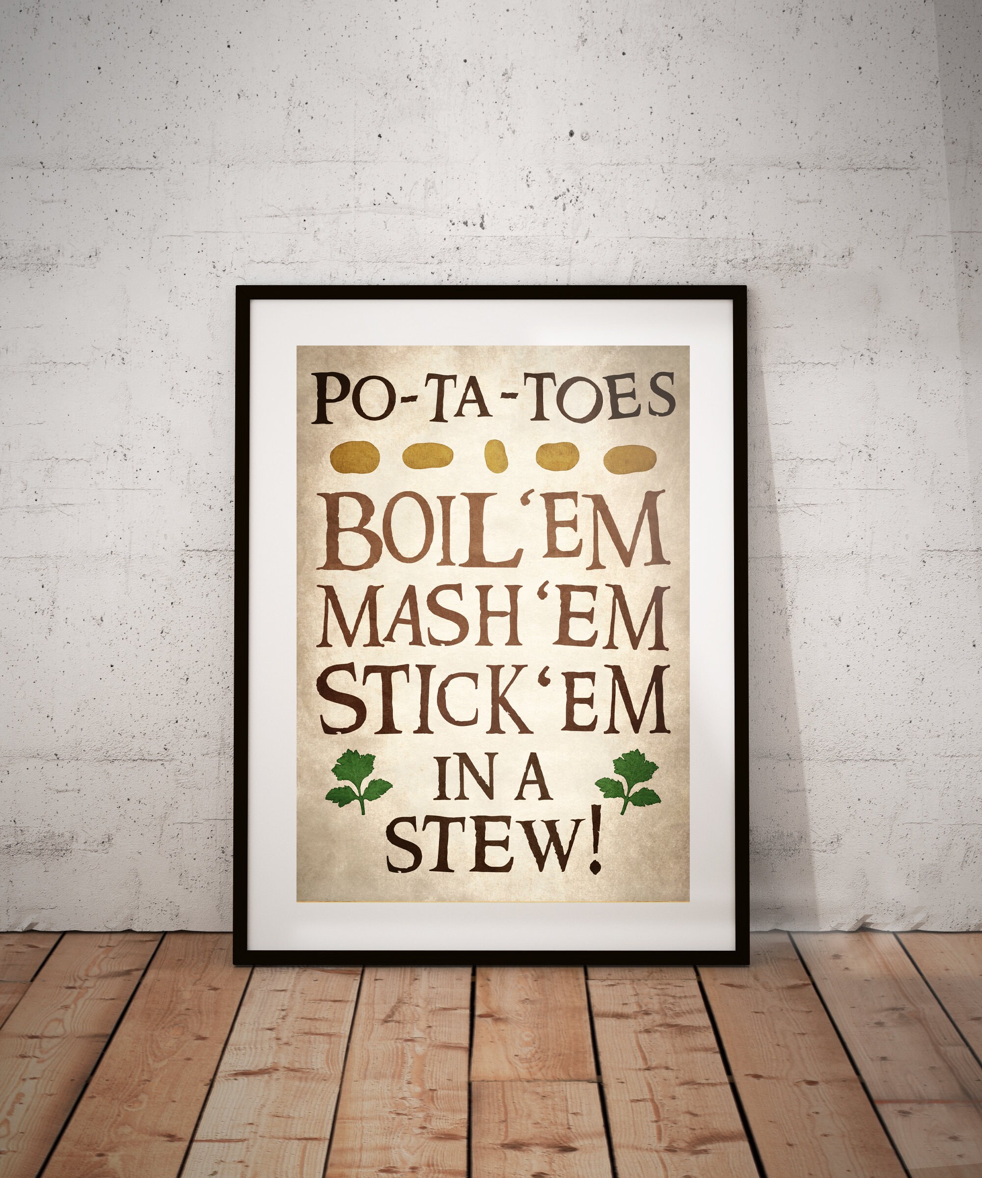Lord of the Rings Movie Poster Potatoes Kitchen Sign Print - Etsy