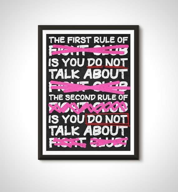 Fight Club Rules Poster