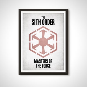 Star Wars Movie Poster Jedi Sith Print Collection Wall Art Birthday ...