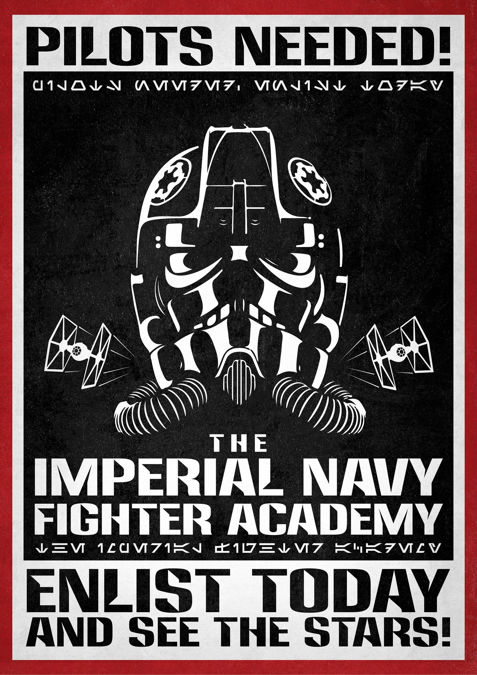 Star Wars Movie Poster Galactic Empire Propaganda Imperial - Etsy UK