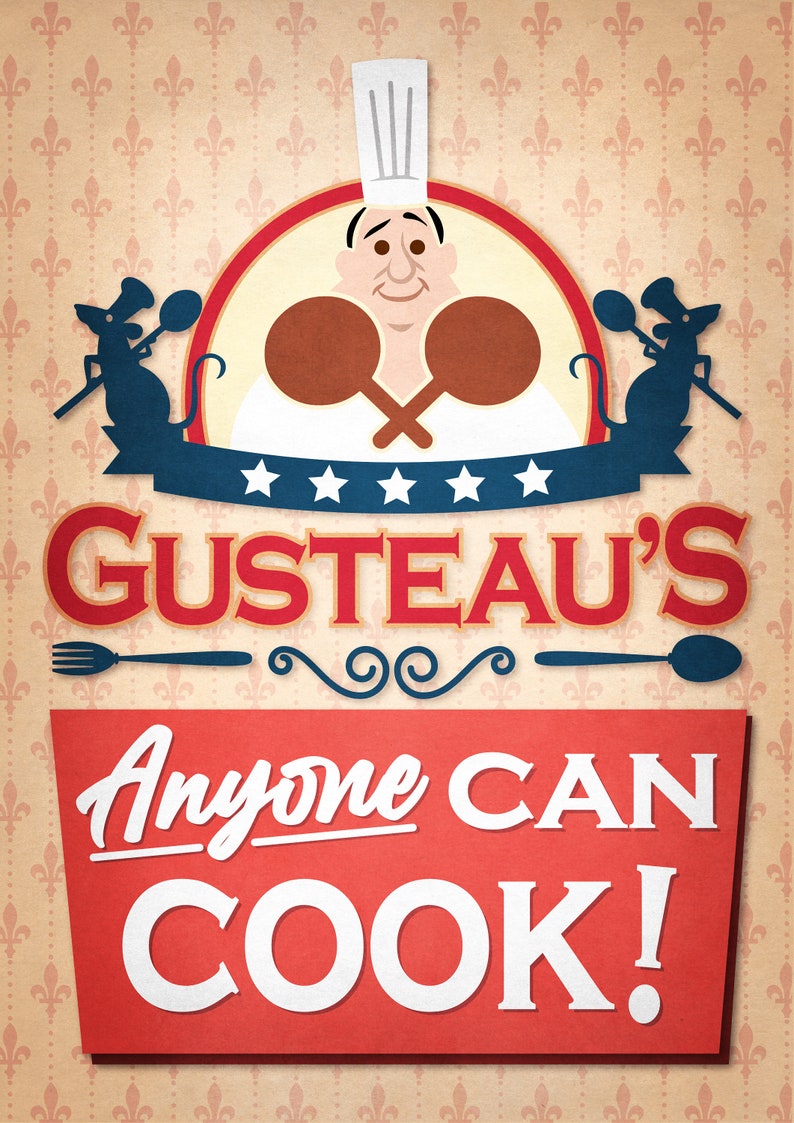 Gusteau's Restaurant Bar Sign Disney Ratatouille Movie - Etsy