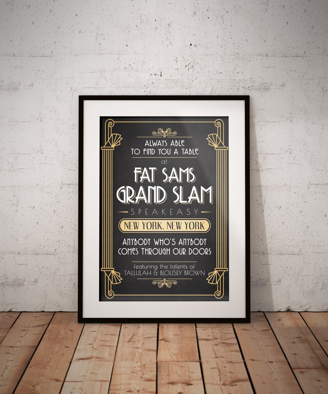 Fat Sam's Grand Slam Bar Sign Bugsy Malone Movie Poster - Etsy UK