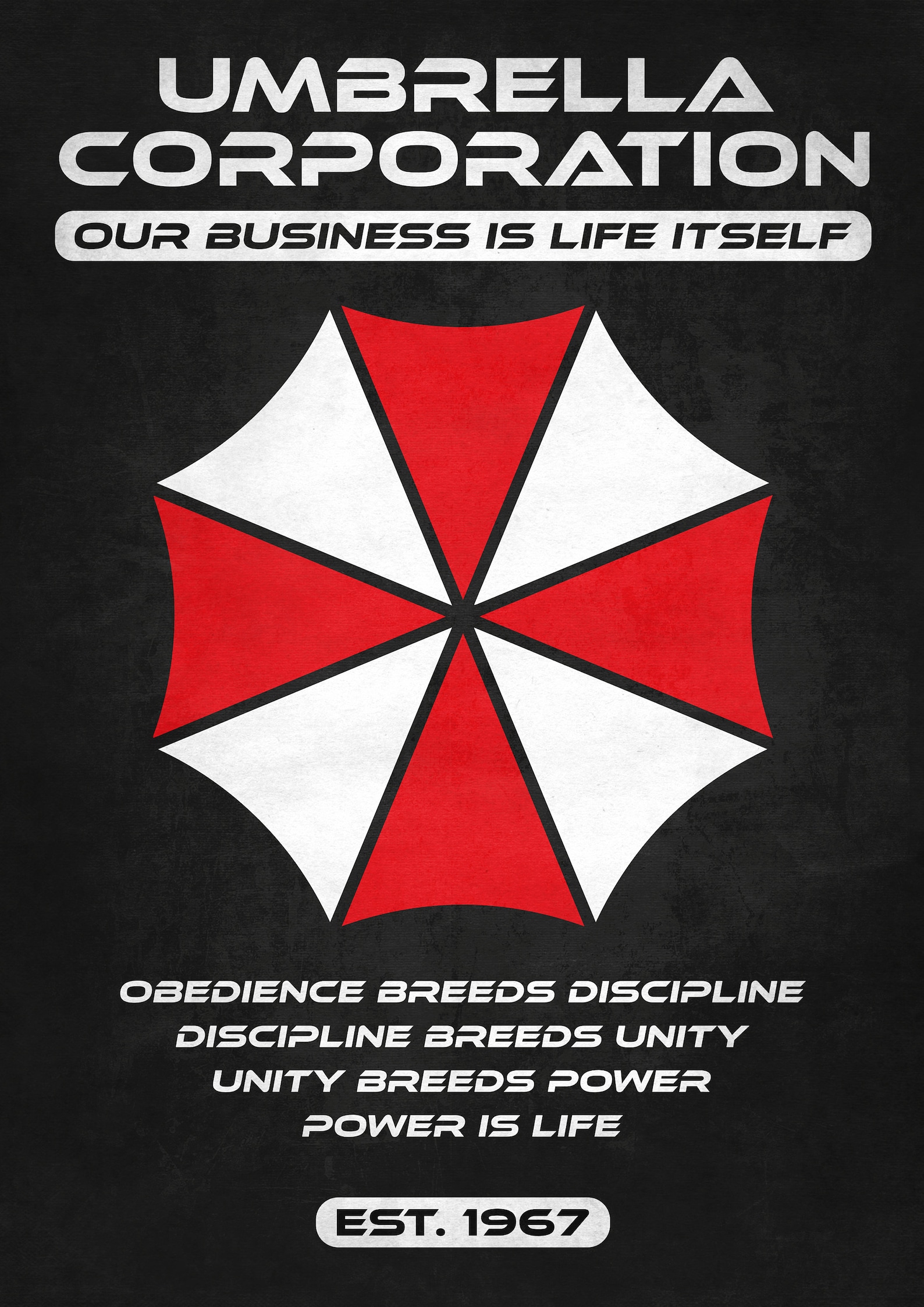 Resident Evil Movie Poster Umbrella Corporation Advert Print - Etsy
