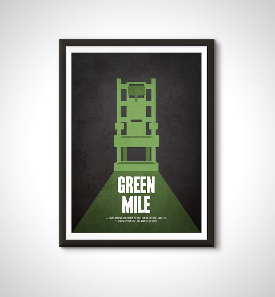 Green Mile Minimalist Print Stephen King Movie Poster - Home Decor Wall ...