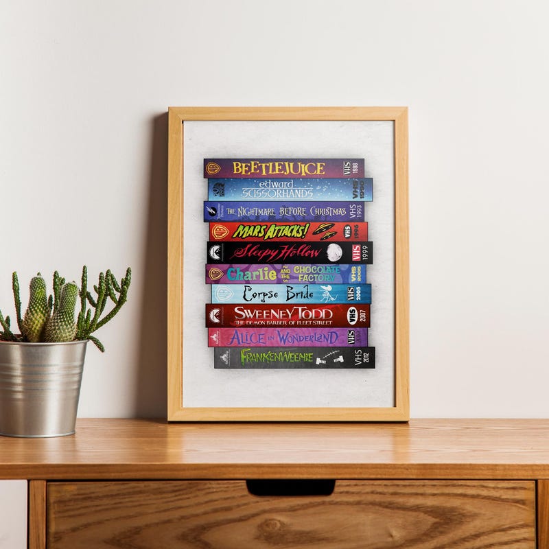 Movie Posters Tim Burton - Etsy UK