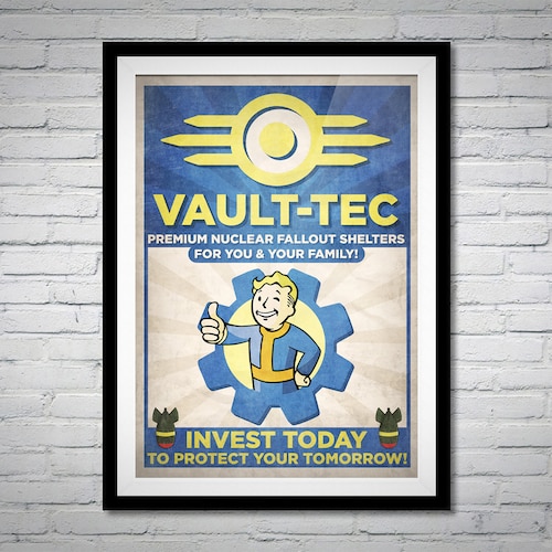 Old Vault Tec Wall Decor - Etsy