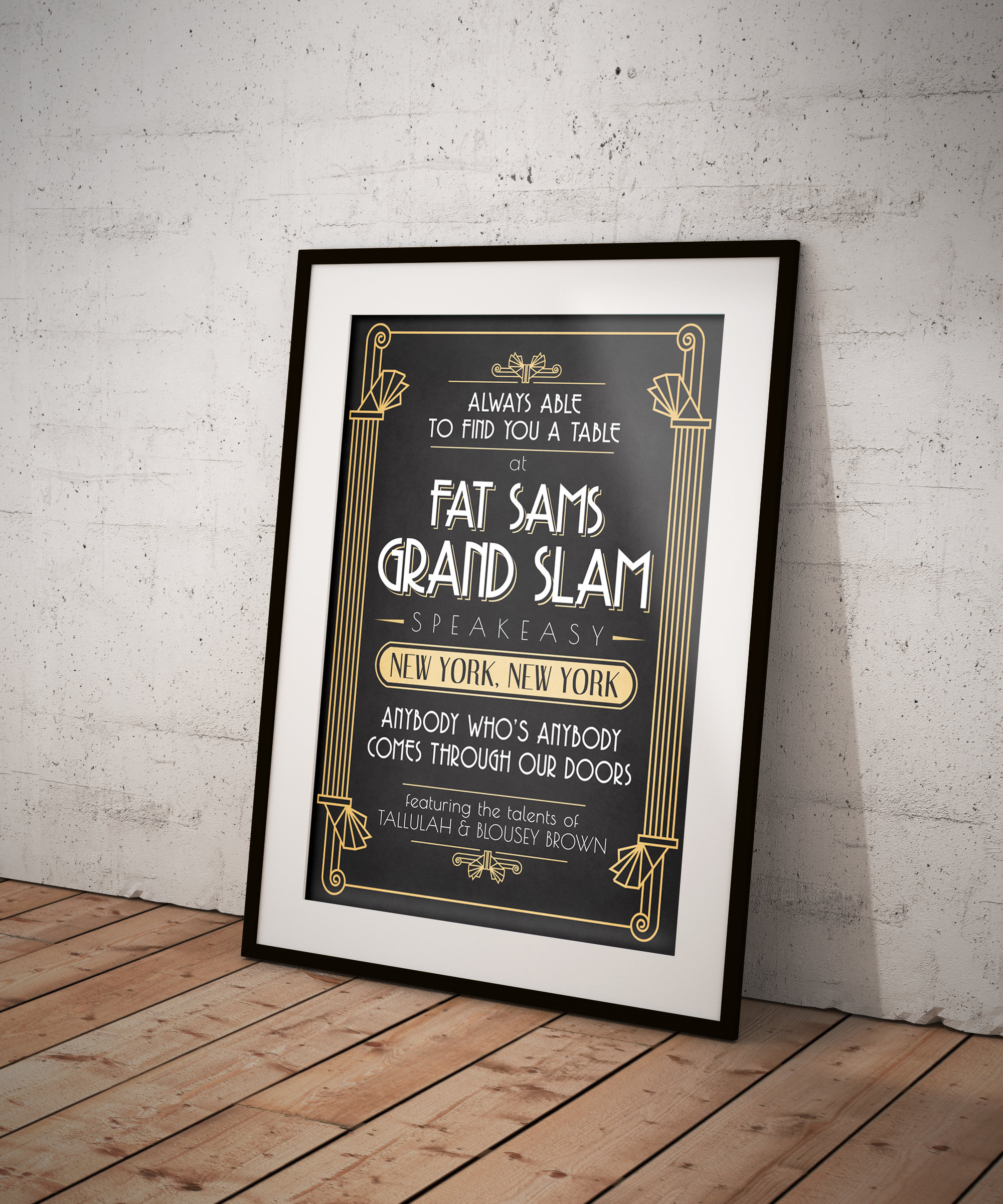 Fat Sam's Grand Slam Bar Sign Bugsy Malone Movie Poster - Etsy