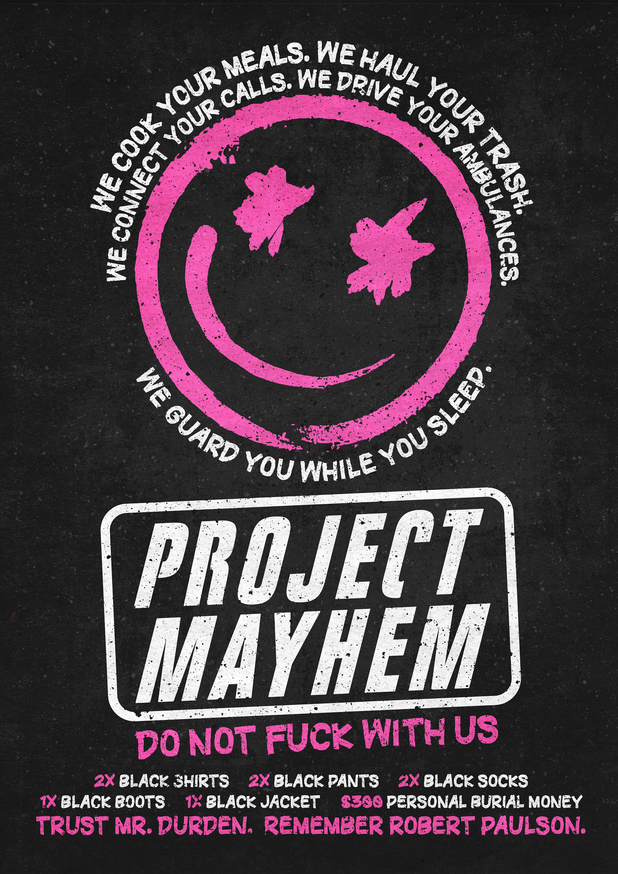 Fight Club Project Mayhem Tyler Durden Movie Poster sold by ChaZhan ...