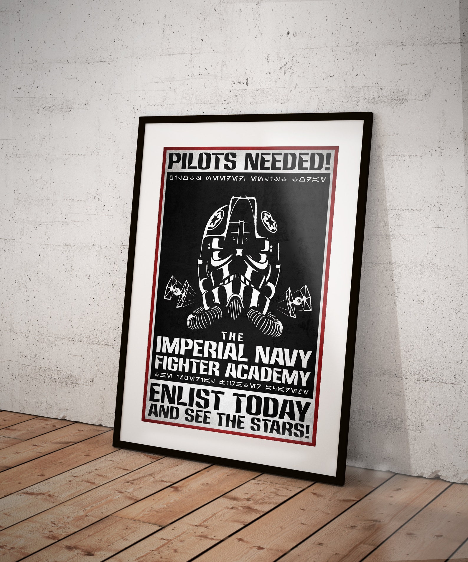 Star Wars Movie Poster Galactic Empire Propaganda Imperial - Etsy