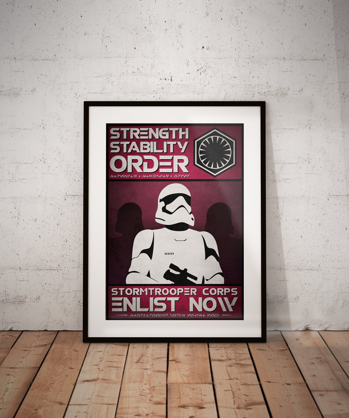 Star Wars Movie Poster First Order Propaganda Stormtrooper - Etsy