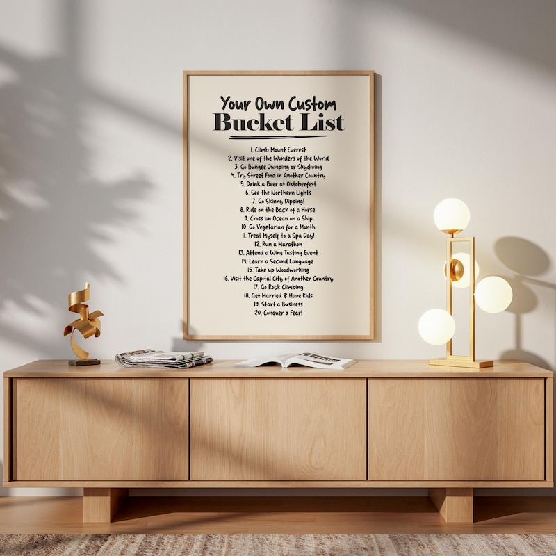 Bucket List Photo Poster - Etsy