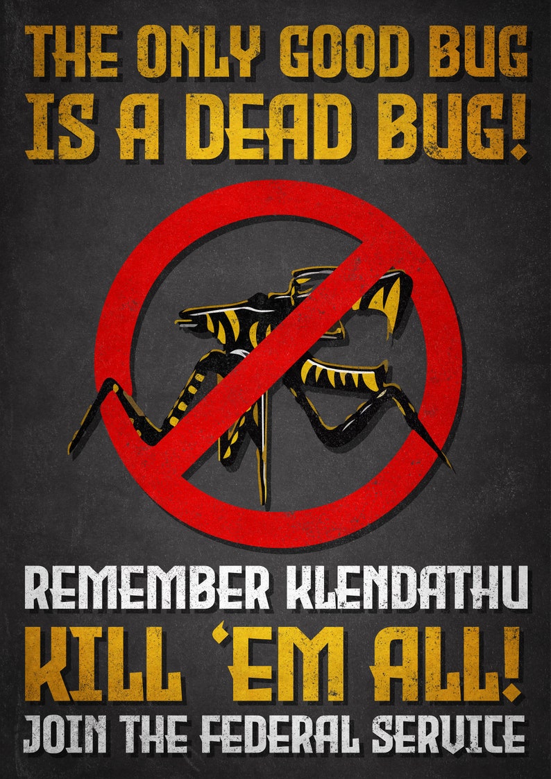 Starship Troopers Movie Poster Mobile Infantry Propaganda - Etsy