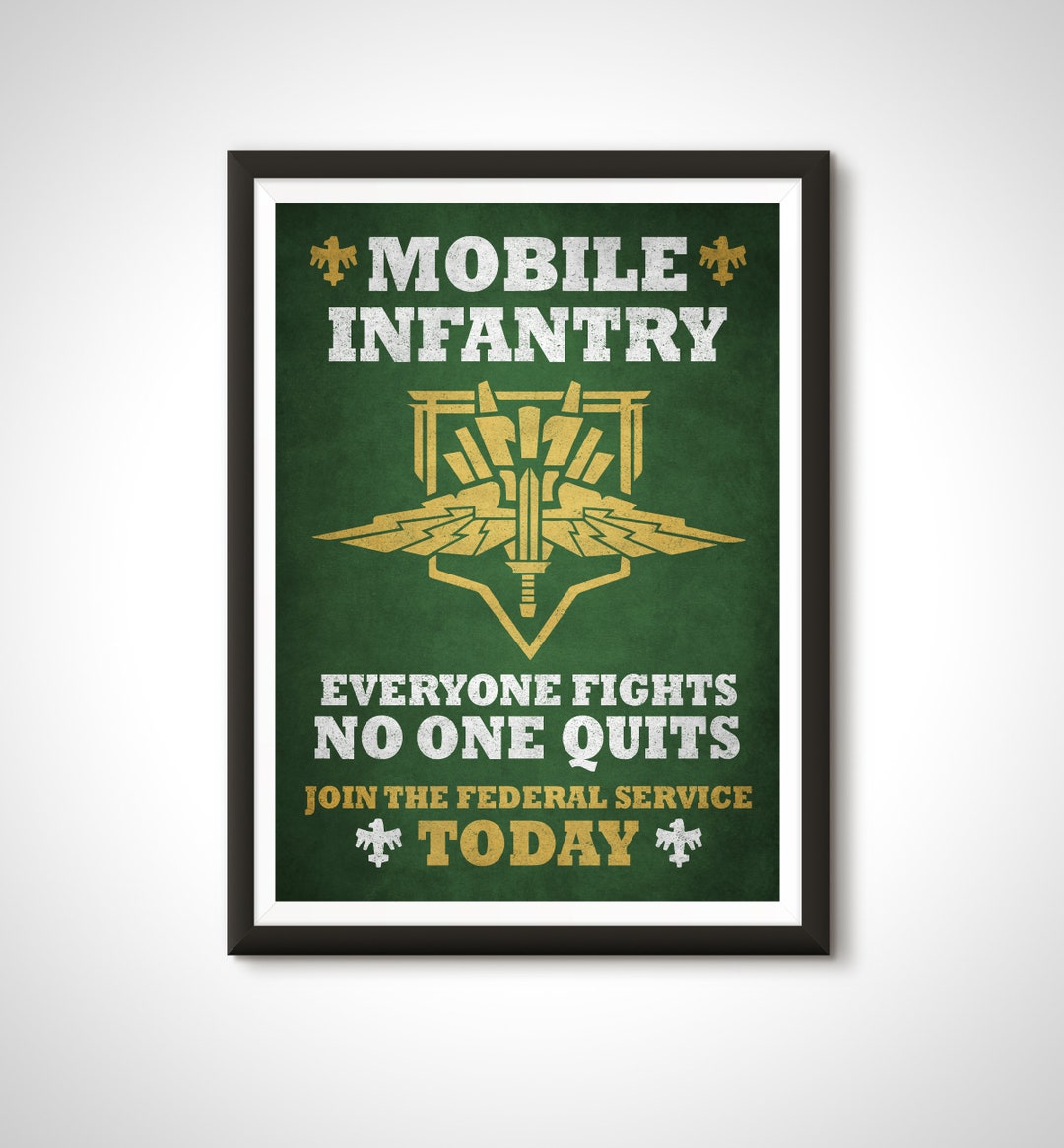 Starship Troopers Movie Poster Mobile Infantry Recruitment Propaganda ...