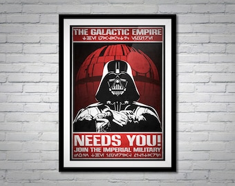 Galactic Empire Propaganda Poster - Etsy