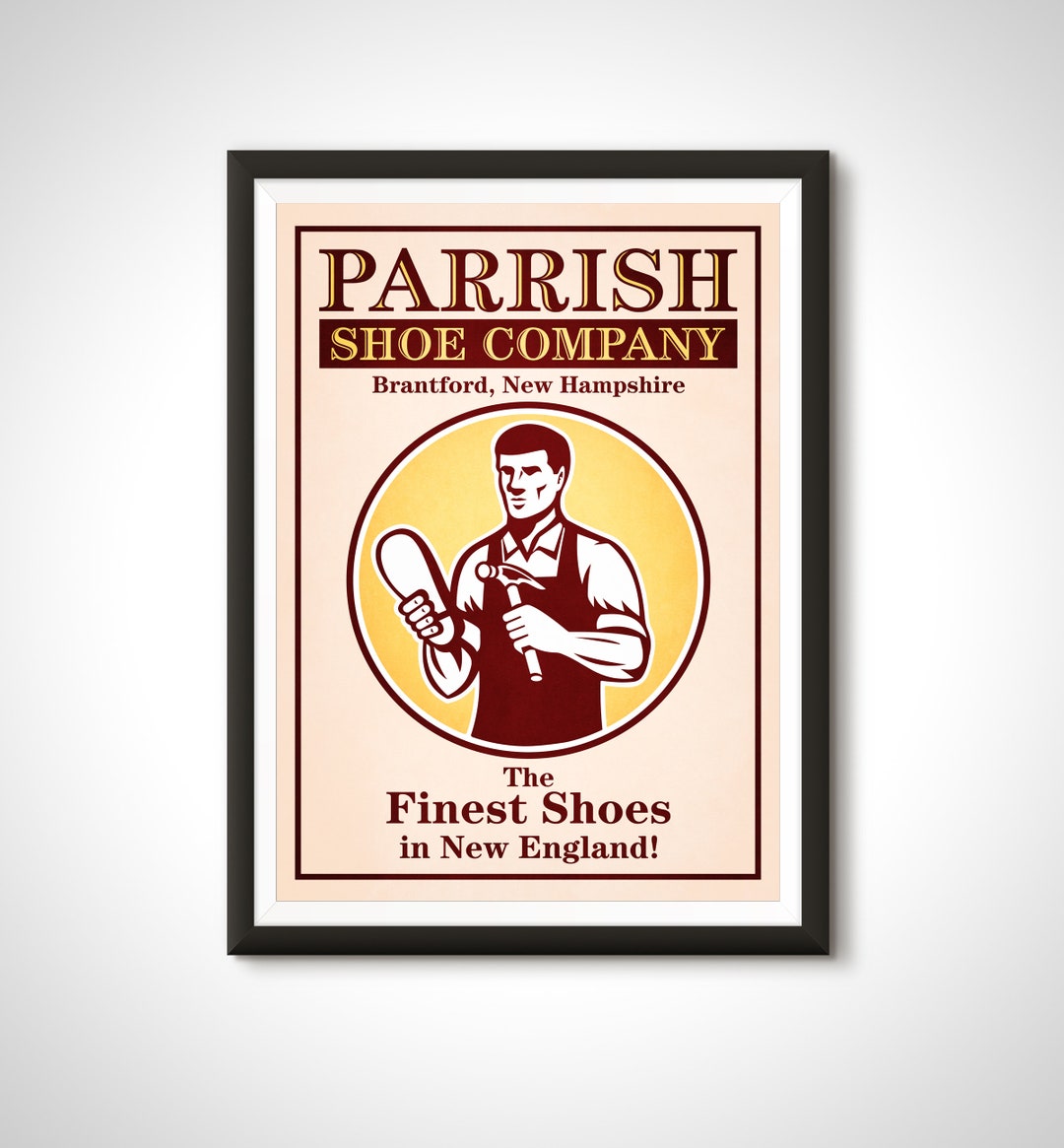Jumanji Movie Poster Parrish Shoe Company Print - Home Decor Vintage Ad ...